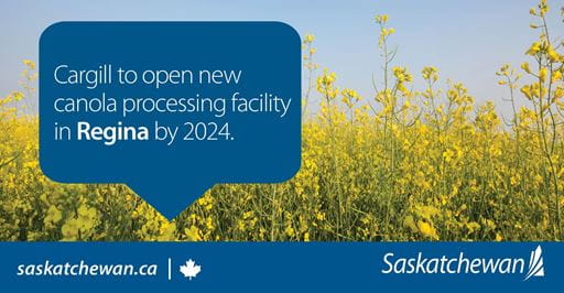 Cargill Announces Plans To Build New Canola Crush Plant In Regina ...