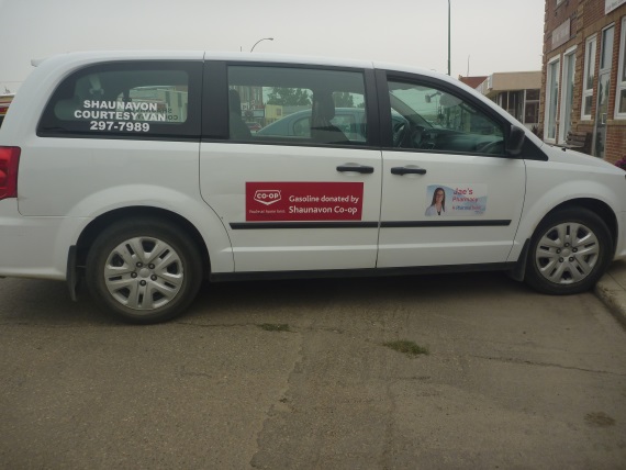 Showing Appreciation for Shaunavon Courtesy Van Drivers ...